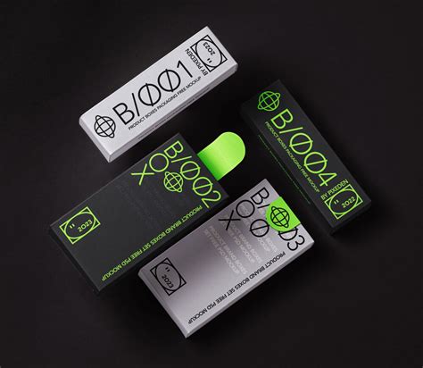 Free Products Branding Boxes Mockup Package Mockup