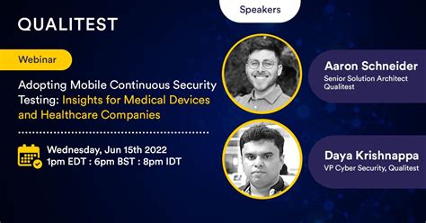 Our Upcoming Webinar “adopting Mobile Continuous Security Testing