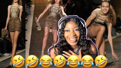 Reacting To Top 10 High Fashion Catwalk Fails Runway Blunders Exposed