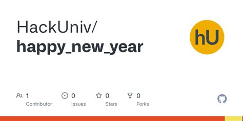 Github Hackunivhappynewyear