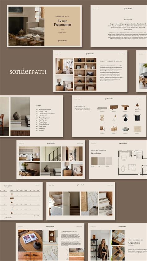 Canva Template Interior Design Project Presentation Project… In 2024 Interior Design