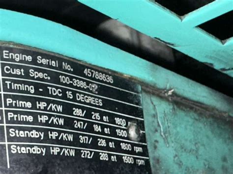 Used Cummins Dgfc 6cta83 G1 Diesel Generator 648 Hours 200 Kw 0
