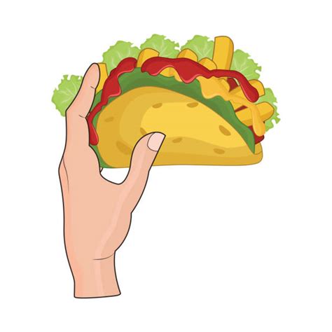 90 Happy Eating Taco Stock Illustrations Royalty Free Vector Graphics