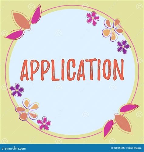 Conceptual Caption Application Word Written On An Order For Something Formal And Usually