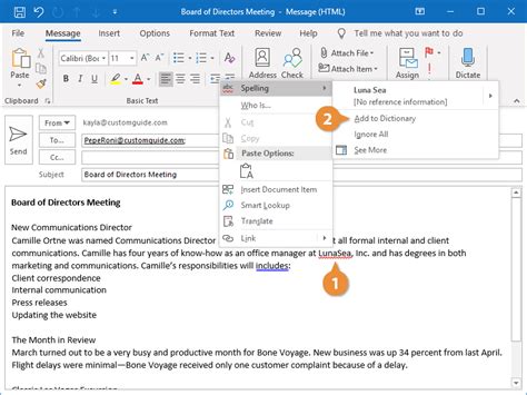 Check Spelling And Grammar Customguide