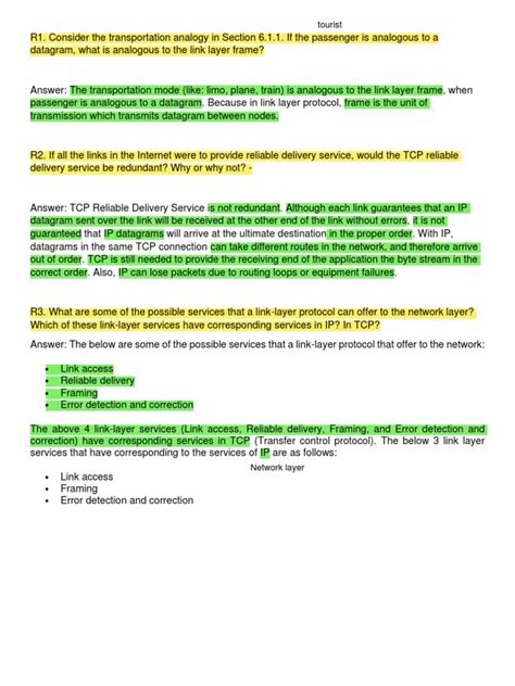 Chapter 6 Questions Pdf Internet Protocols Transmission Control