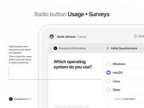 Radio Button Blueprints