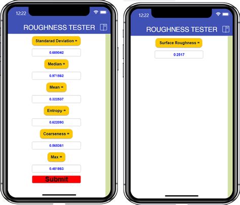 Mobile Interfaces For Estimation Of Surface Roughness Download Scientific Diagram