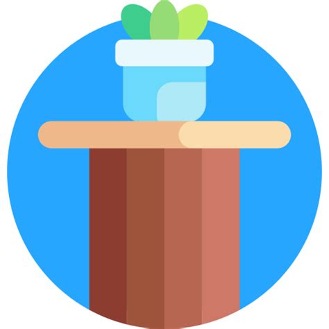 Table Detailed Flat Circular Flat Icon