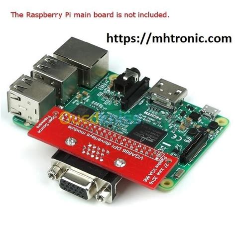 Arduino Carte Adaptateur Vga 666 Pour Raspberry Pi 3 Modèle B 2b B Arduino Carte Adaptateur Vga 666 Pour Raspberry Pi 3 Modèle B 2b B