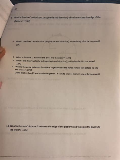 Solved D Kinematics Projectile Motion And Circular Motion Chegg