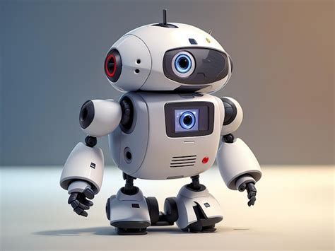 Premium Ai Image Small Robot Assistant Full Length