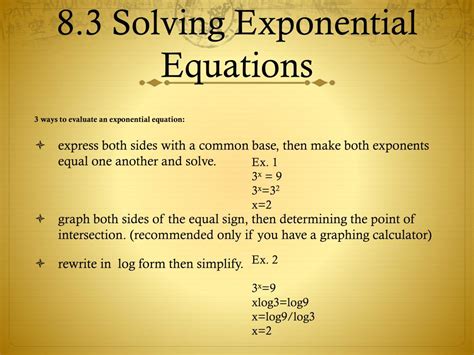 PPT Chapter 8 Exponential And Logarithmic Functions PowerPoint Presentation ID 2703839
