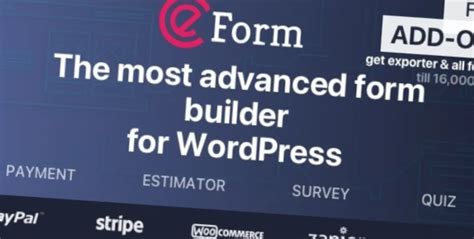 Nulled Eform Plugin V4192 Creating Wordpress Forms Free Download