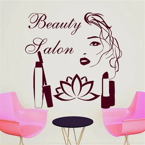 Salon Sticker Woman Barber Hair Beauty Spa Decal Haircut Posters Vinyl