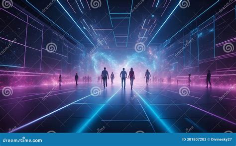 Eclipsing Limits Quantumleap Nexus And Data S Future Ai Generate Stock Illustration