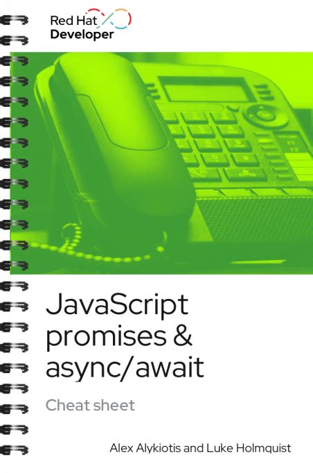 Javascript Promises And Asyncawait Cheat Sheet Red Hat Developer