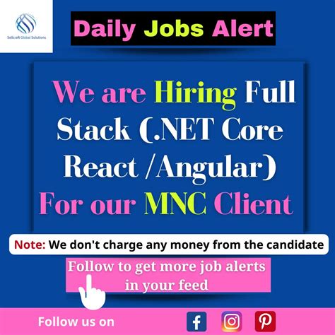 Dotnetcore React Angular Mvc Sql Csharp Joboftheday Jobhiring