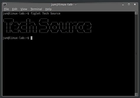 create cool ascii text banners from the linux terminal tech source