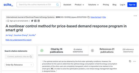 A Nonlinear Control Method For Price Based Demand Response Program In Smart Grid