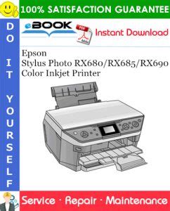 Epson Stylus Photo Rx Rx Rx Color Inkjet Printer Service Repair Manual Pdf Download
