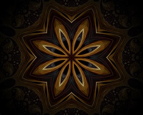Download Floral Pattern Rosette Kaleidoscope Royalty Free Stock