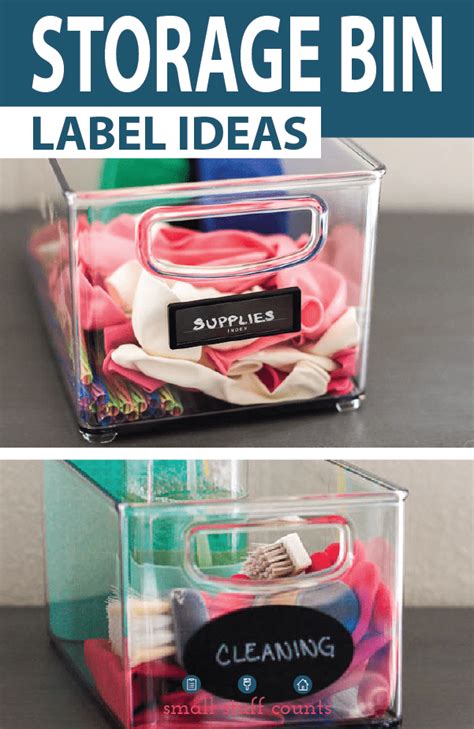 How To Label Clear Storage Bins Good Looking Examples