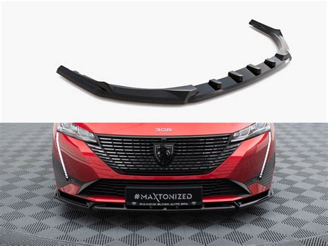 Front Splitter V 2 Peugeot 308 Mk 3 Maxton Design Uk