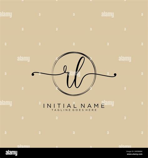 Initial Rl Stock Vector Images Alamy