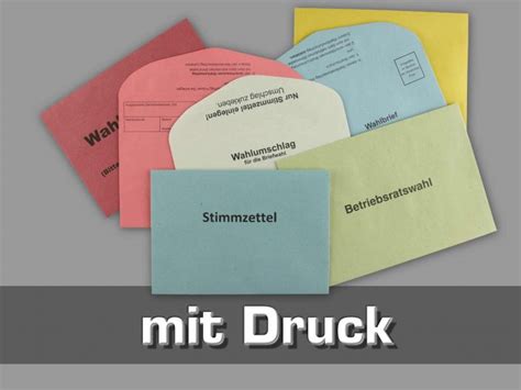 Wahlumschläge Online Bestellen Wahlbriefumschlägede