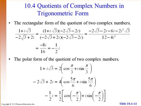 Trigonometric Form Into A Complex Number