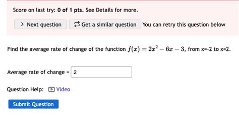 Solved Find The Average Rate Of Change Of The FunctionFind Chegg