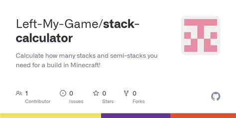 Github Left My Game Stack Calculator Calculate How Many Stacks And Semi Stacks You Need For A