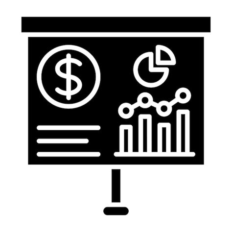 프레젠테이션 아이콘 프리미엄 벡터