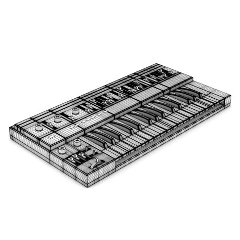 Keyboard Synthesizer 3d Model Download Musical Instruments On