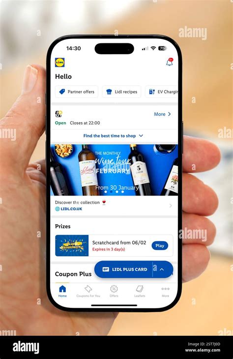 The Lidl Rewards App On An IPhone Plus Stock Photo Alamy