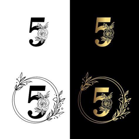 벡터 문자 럭셔리 로고 프리미엄 벡터