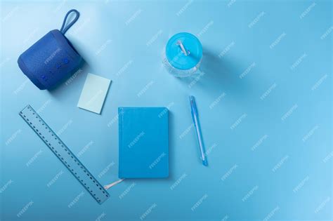 Premium Photo Notepad And Pen Notepad And Audio Column Usb Column And Notebook Top