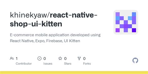 GitHub Khinekyaw React Native Shop Ui Kitten E Commerce Mobile Application Developed Using
