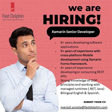 Veronica Garcia On Linkedin Xamarin Senior Developer Job Itjob