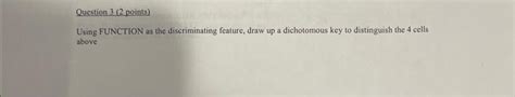solved using function as the discriminating feature draw up