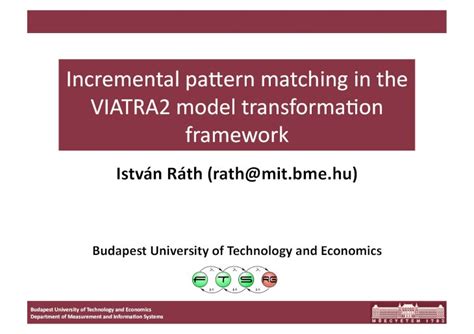 Pdf Incremental Pattern Matching In The Viatra2 Model Transformation Framework Dokumen Tips