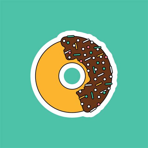 矢量手绘甜甜圈图片 矢量创意手绘甜甜圈插图素材 高清图片 摄影照片 寻图免费打包下载