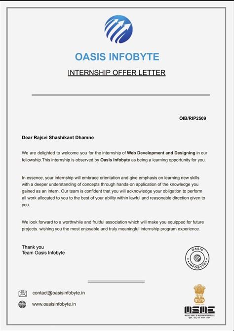 Rajsvi Dhamne On Linkedin Connections Intern Internship Webdesign