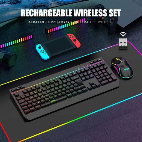 Redthunder K20 Wireless Keyboard And Mouse Combo Full Size 60 Off