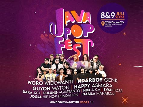 Deretan Musisi Pop Jawa Bakal Ramaikan Java Pop Festival 2023 Opsi ID