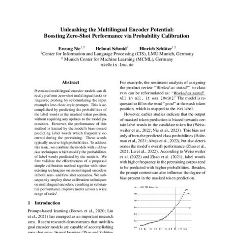 Unleashing The Multilingual Encoder Potential Boosting Zero Shot