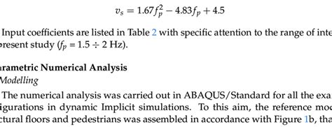 Definition Of Input Coefficients Ki For Equation 14 Based On Walking