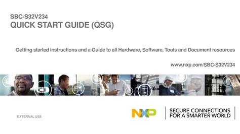 Nxp Semiconductors Sbc S32v234 Quick Start Manual Pdf Download Manualslib