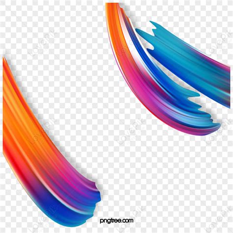 컬러 보라색 그라디언트 렌더링 페인트 일러스트 리본 테이프그라데이션주황색 Png 일러스트 무료 다운로드 Lovepik